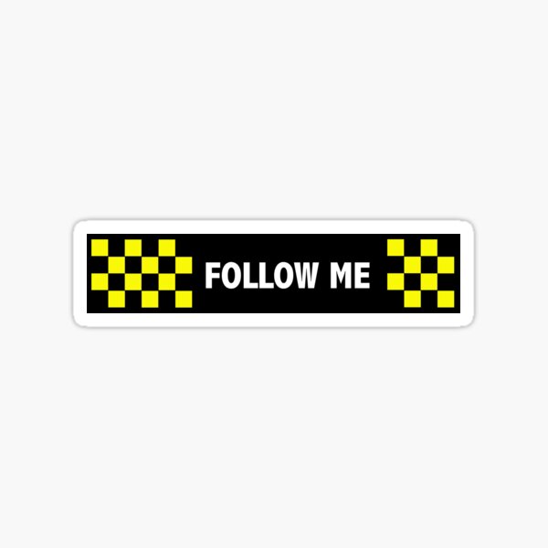 "FOLLOW ME Aircraft Taxi / Aviation / Shirt / Print Sticker" Sticker by ...