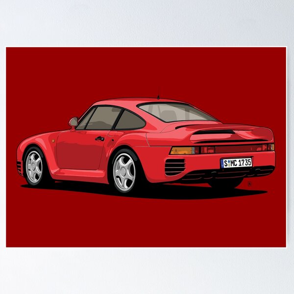 "959" Poster for Sale by MLAutomotive | Redbubble