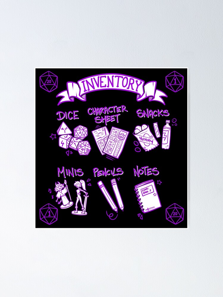 "Inventory" Poster by JekyllDraws | Redbubble