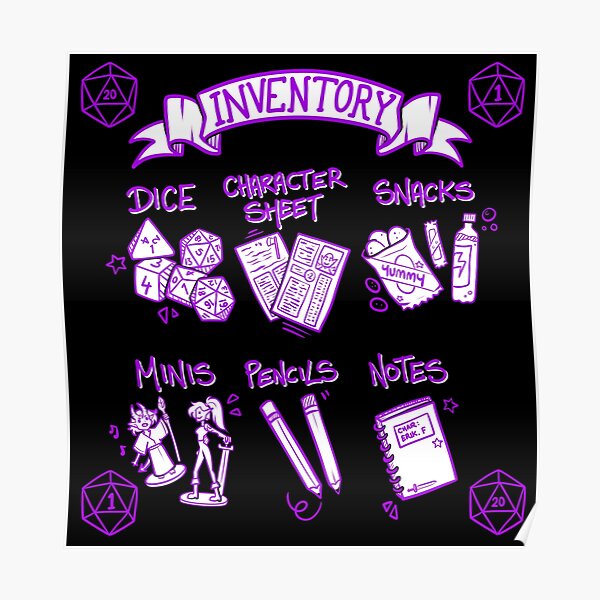 "Inventory" Poster by JekyllDraws | Redbubble