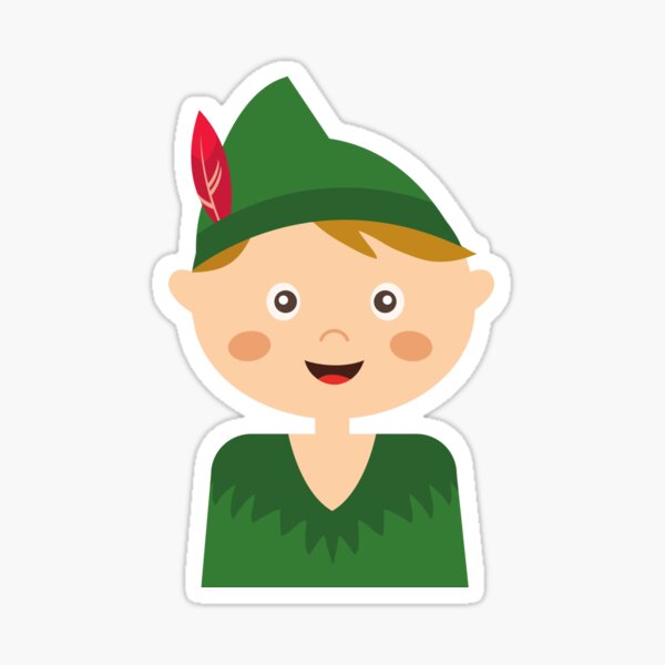 "Peter the Boy Who Never Grew Up Cartoon " Sticker for Sale by ...