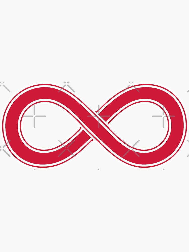 Pegatina «Infinito-Símbolo de infinito-Eternidad-Unidad de religión ...