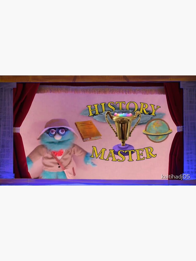 "history master- puppet history" Sticker for Sale by kaitihadj05 ...