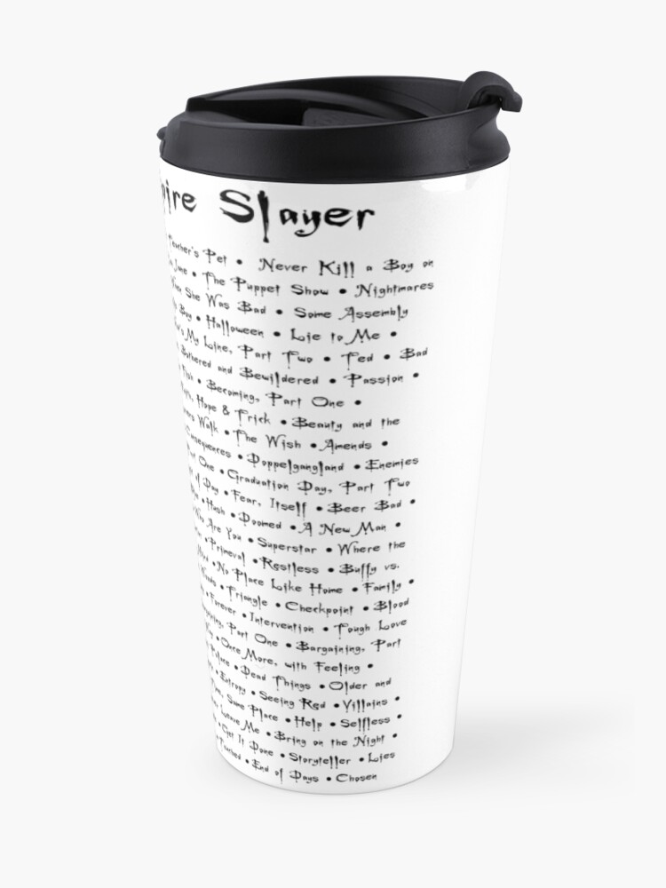 "Buffy the Vampire Slayer: Episodes" Travel Coffee Mug for Sale by ...