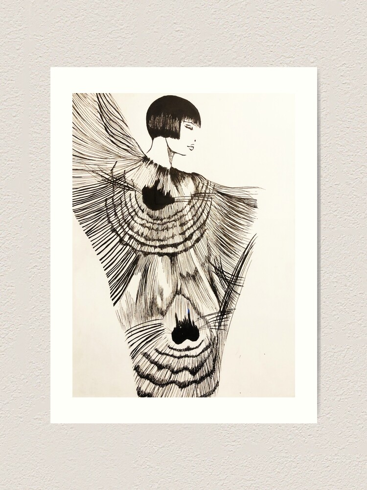 "Valentina di Crepax Peacock Dress" Art Print for Sale by SomKaArt ...