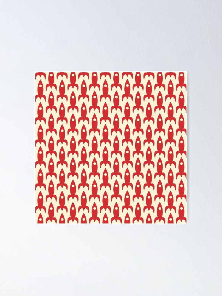 "Mid-Century Modern Rocket Ships - Colorful Space Age Atomic Era ...