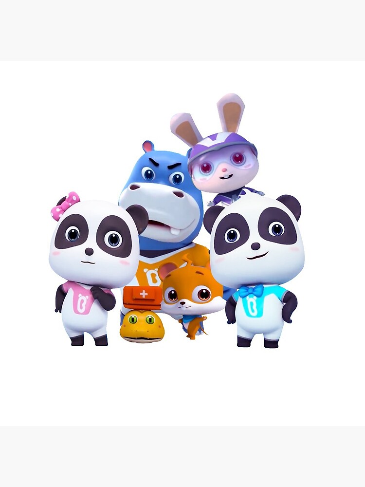 "BabyBus, Super rescue team Kiki and Miumiu Panda Clothing" Pin for ...