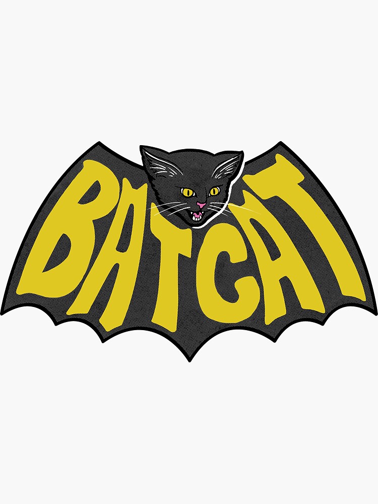 "BatCat" Sticker for Sale by BernardoAbad | Redbubble