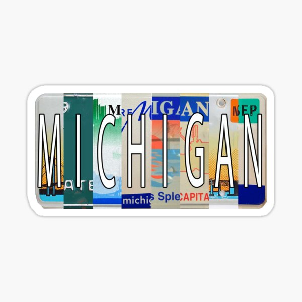"Michigan License Plates" Sticker by stermitkermit | Redbubble