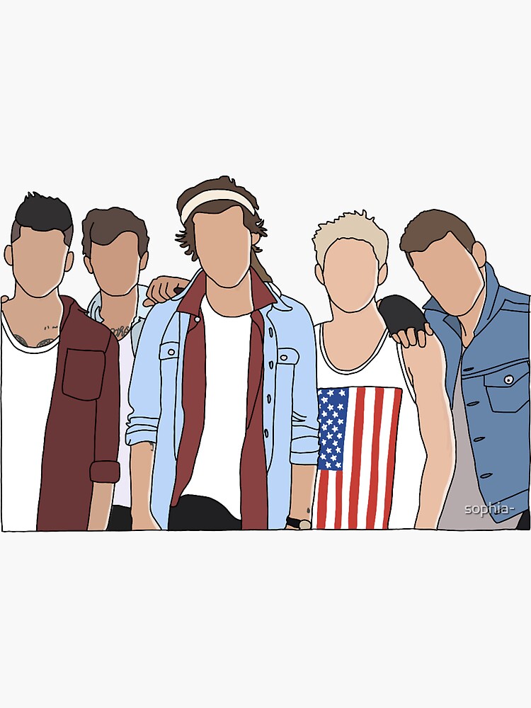 "1D Drawing" Sticker for Sale by sophia- | Redbubble