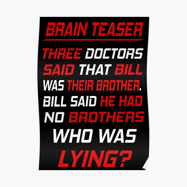 "Quiz Test Riddle" Poster for Sale by Fashimation20 | Redbubble