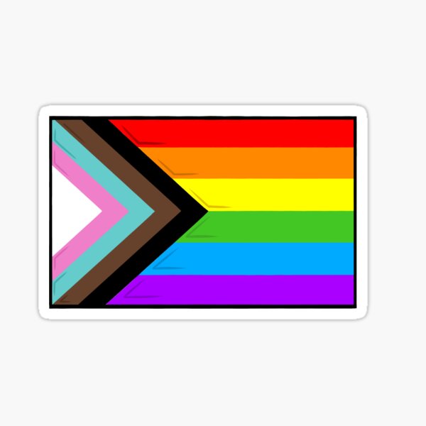 "Progress Pride Flag" Sticker for Sale by moiranwessling | Redbubble