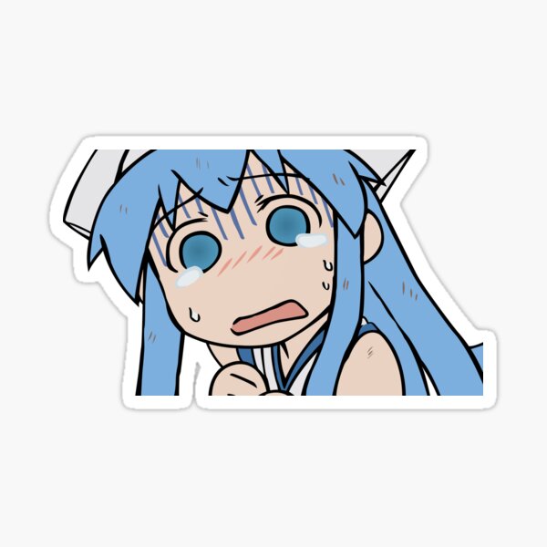 "Ika Musume funny" Sticker for Sale by thymaker | Redbubble