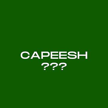 "Capeesh?" Sticker for Sale by artistoutfitter | Redbubble