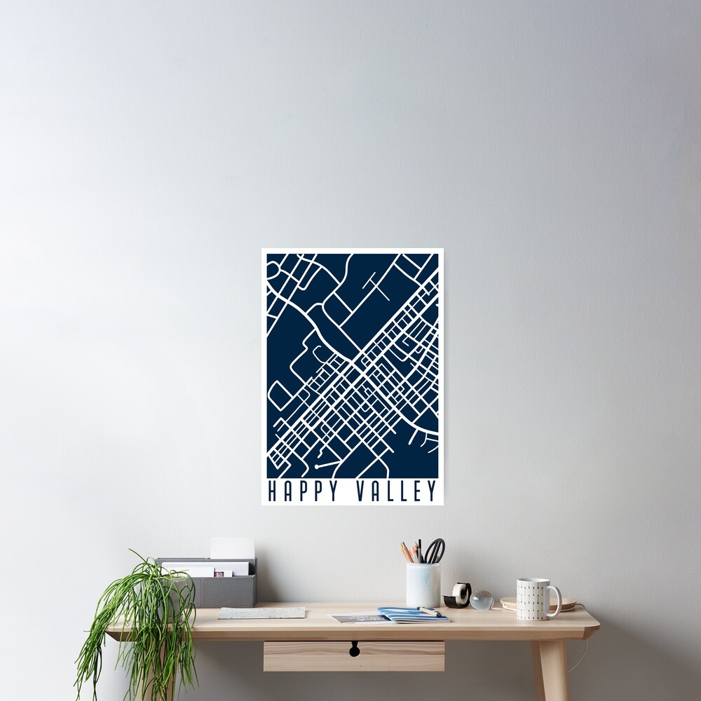 "Map of Happy Valley" Poster by ec0naway | Redbubble