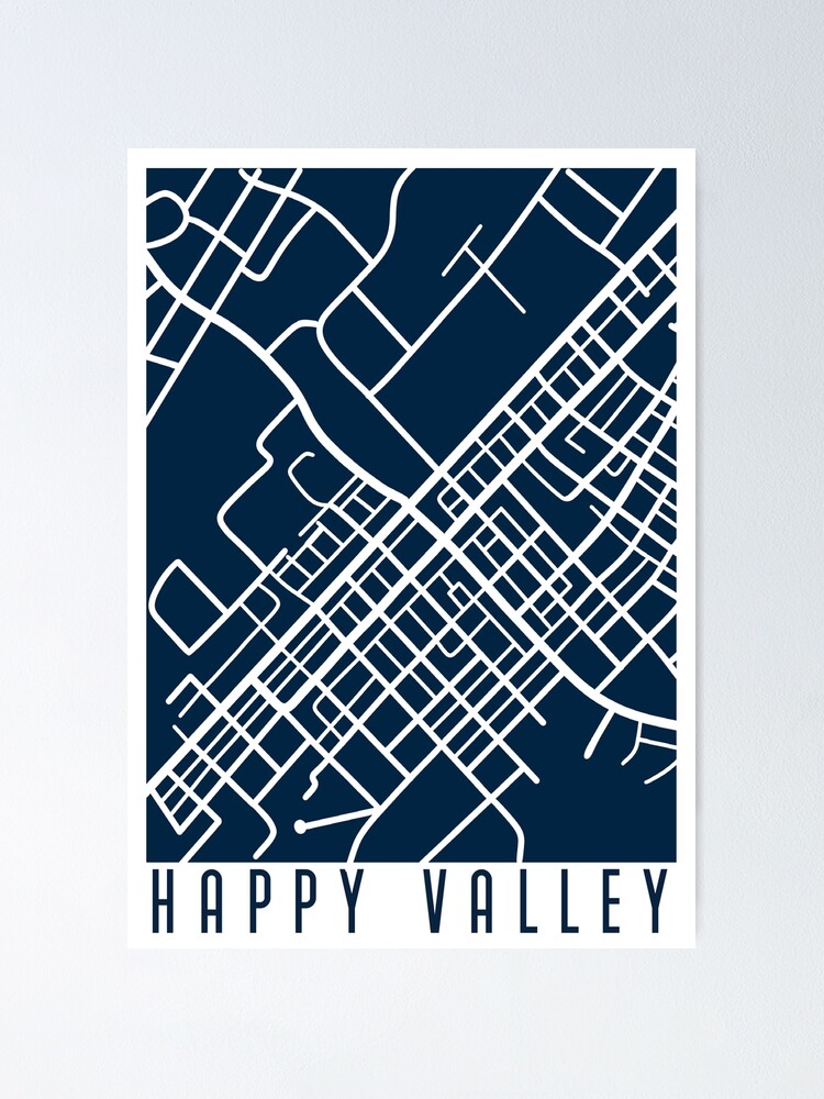 "Map of Happy Valley" Poster by ec0naway | Redbubble