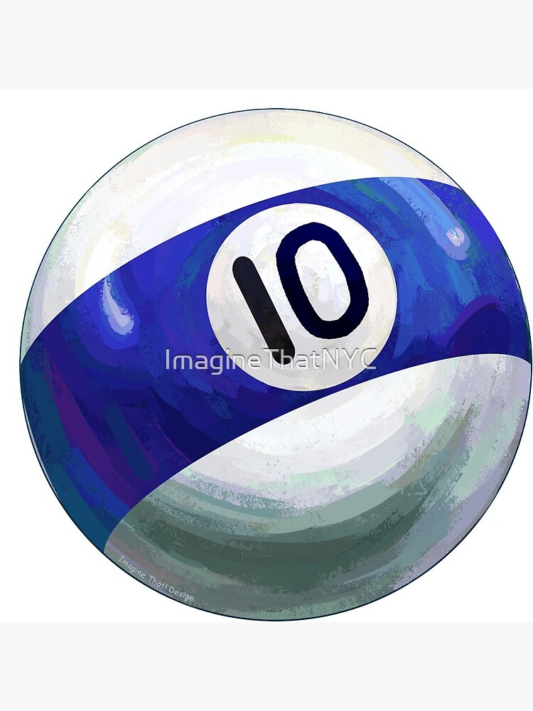 "Billiards 10 Ball" Pin for Sale by ImagineThatNYC | Redbubble