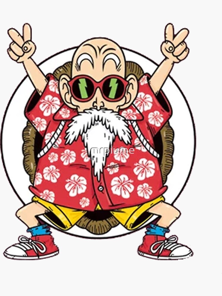 "Master Roshi - Dragon Ball Z" Sticker for Sale by mrplume | Redbubble