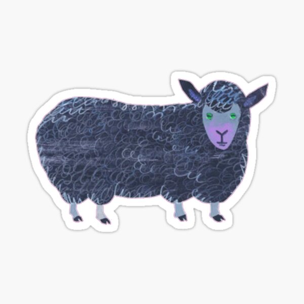 "black sheep black sheep " Sticker for Sale by madelinepaul99 | Redbubble