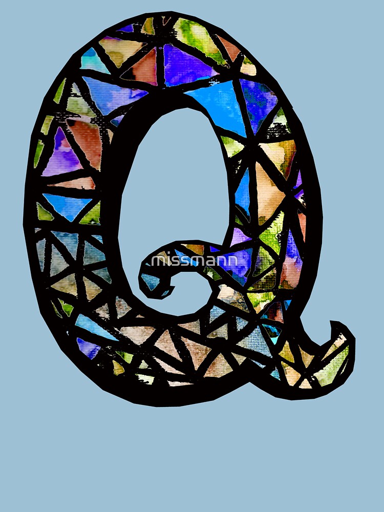 "Letter Q" T-shirt for Sale by missmann | Redbubble | letter q t-shirts ...