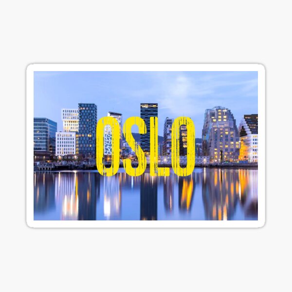 "Oslo" Sticker for Sale by Damir13 | Redbubble