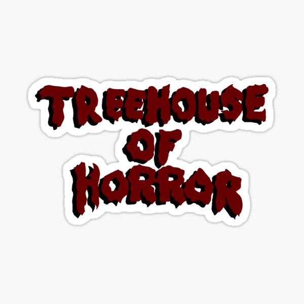 "treehouse of horror" Sticker for Sale by lilijohnsn13 | Redbubble