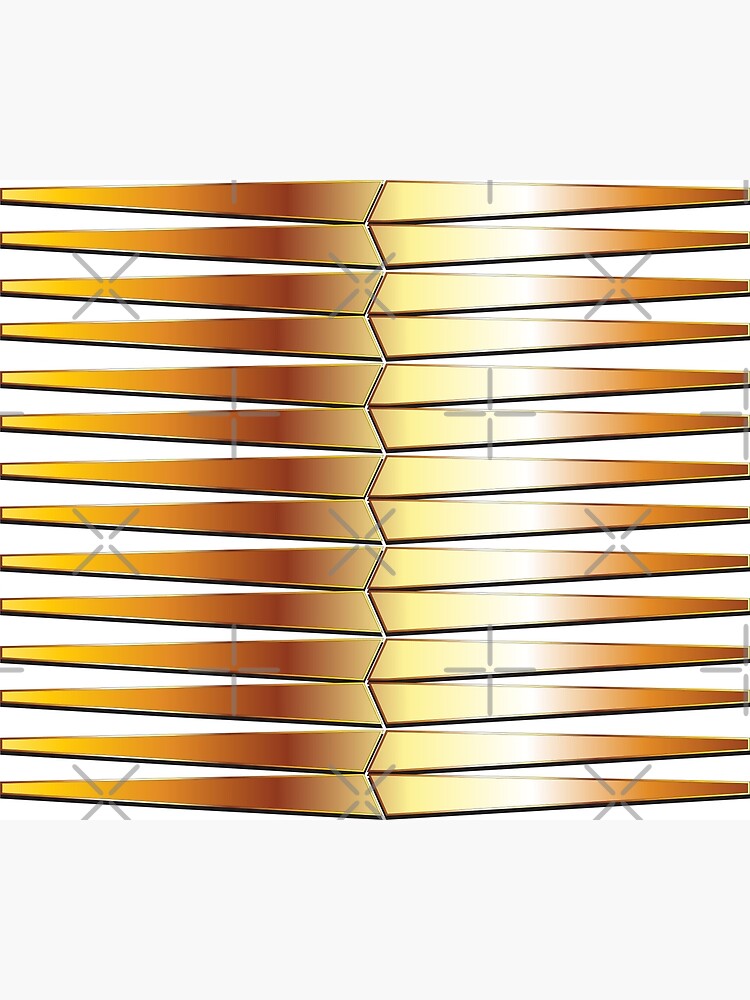 "Unusual Gold Metal Armour Plating Effect" Poster by Harlake | Redbubble