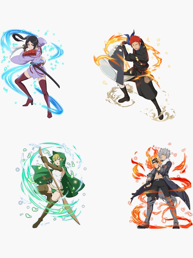 "Danmachi sticker pack II" Sticker for Sale by Anime-Dude | Redbubble