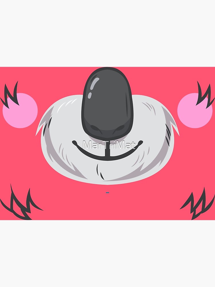 "Fun Cute Bright Red Bear Face Mouth with Blush" Poster for Sale by ...