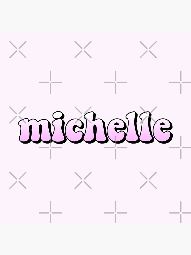 "aesthetic pastel pink gradient michelle name" Poster by STAR10008 ...