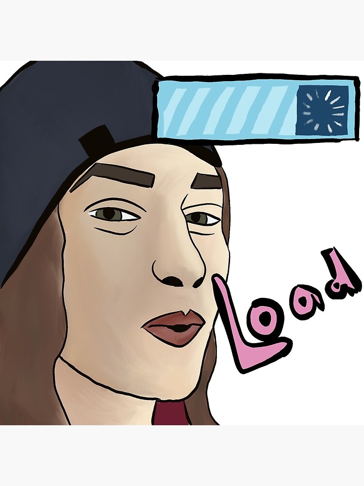 "Oof Load Girl Meme" Photographic Print for Sale by TheRaidScience ...