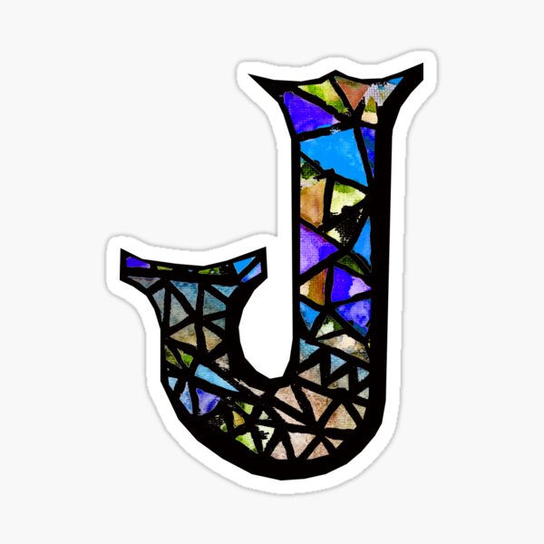 "Letter J" Sticker for Sale by missmann | Redbubble