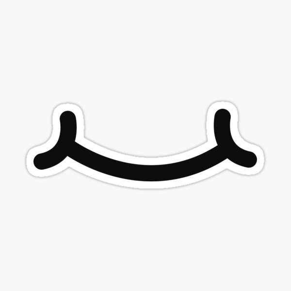 "Smiley cheek" Sticker by SergioDesigns | Redbubble