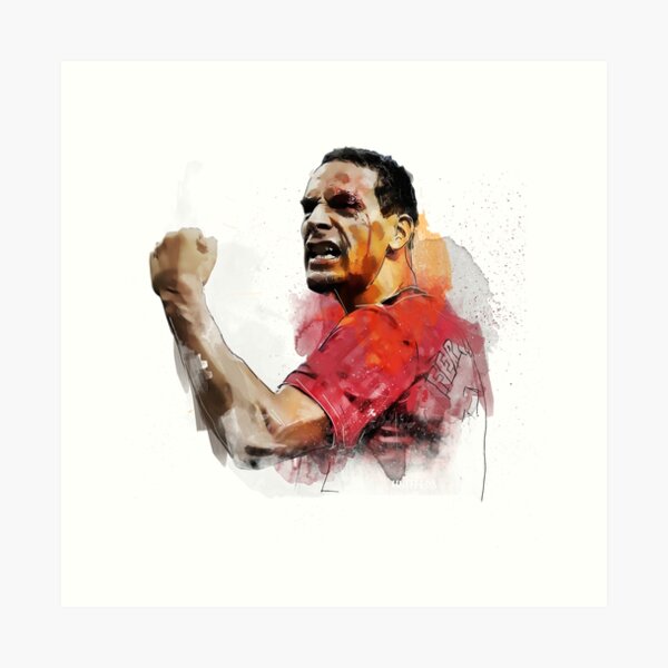 "Rio ferdinand - MUFC _ fan art painting" Art Print by UNITEEDS | Redbubble