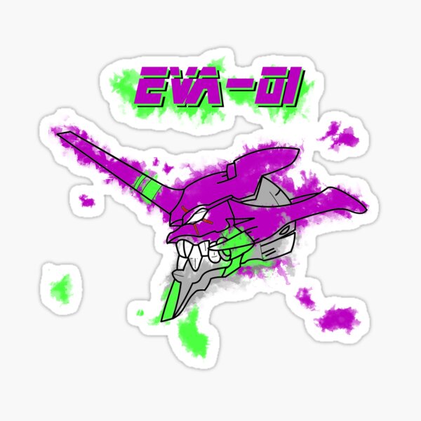 "EVA 01" Sticker for Sale by Yellowscar | Redbubble