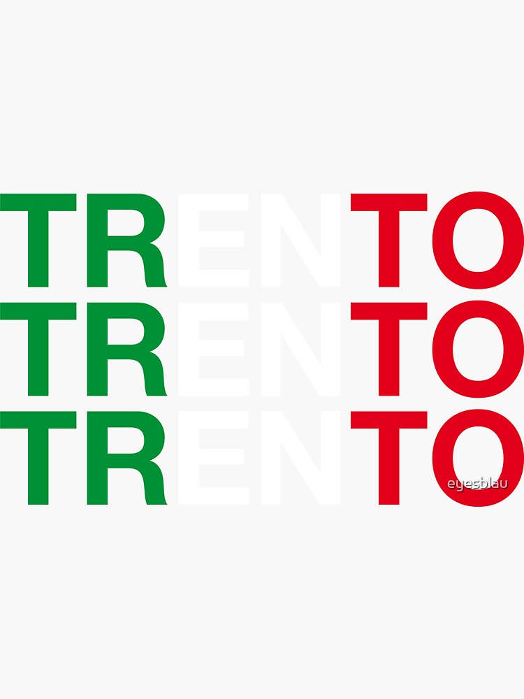 "TRENTO Italian Flag" Sticker for Sale by eyesblau | Redbubble
