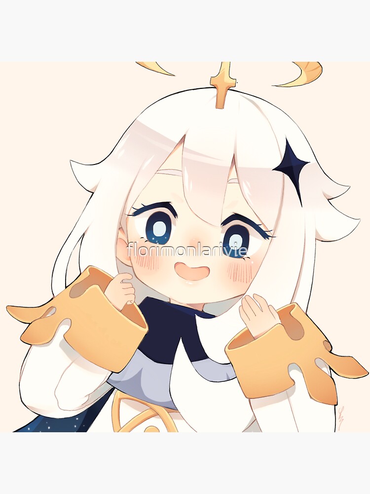 "Paimon - Genshin Impact" Sticker by florimonlarivie | Redbubble