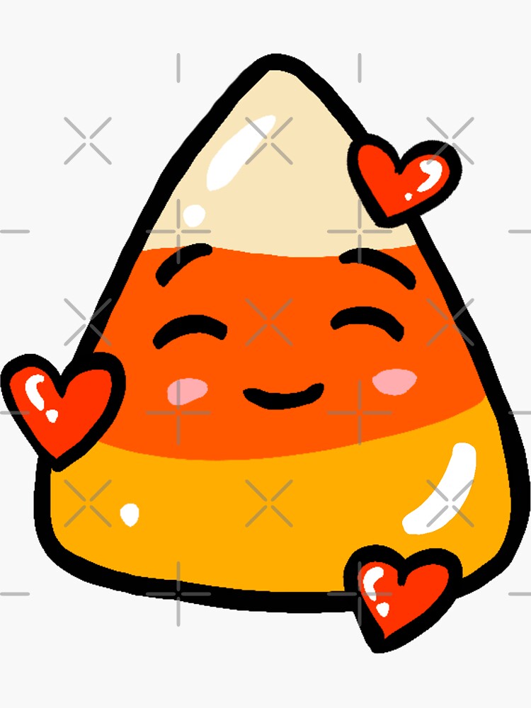 "Emoji Candy Corn" Sticker by madsnail | Redbubble
