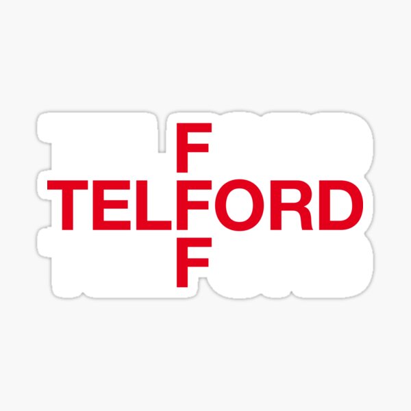 "TELFORD Union Jack Flag" Sticker by eyesblau | Redbubble