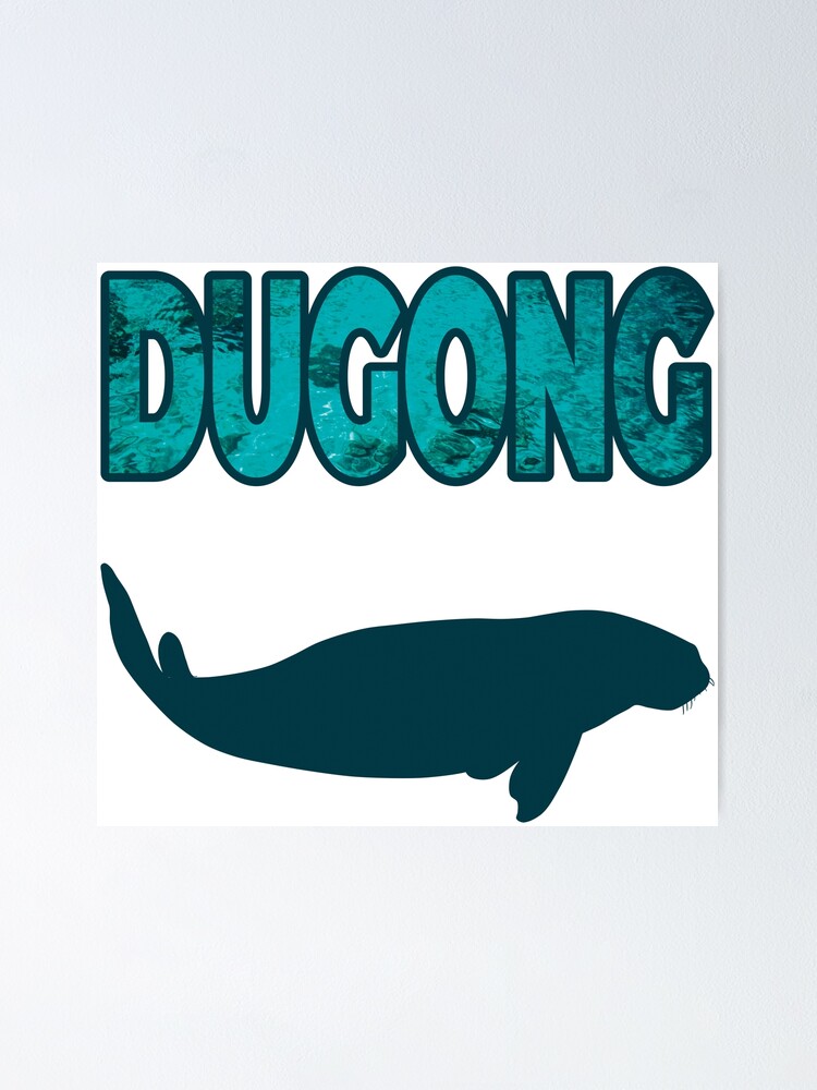 "dugong" Poster by shimodesign | Redbubble