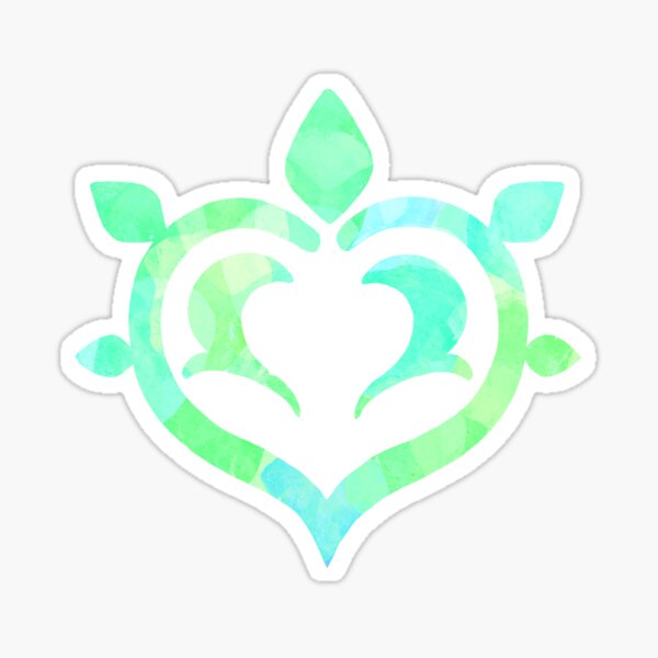 Pegatina «Impacto de Dendro Genshin» de Honey-Pop | Redbubble