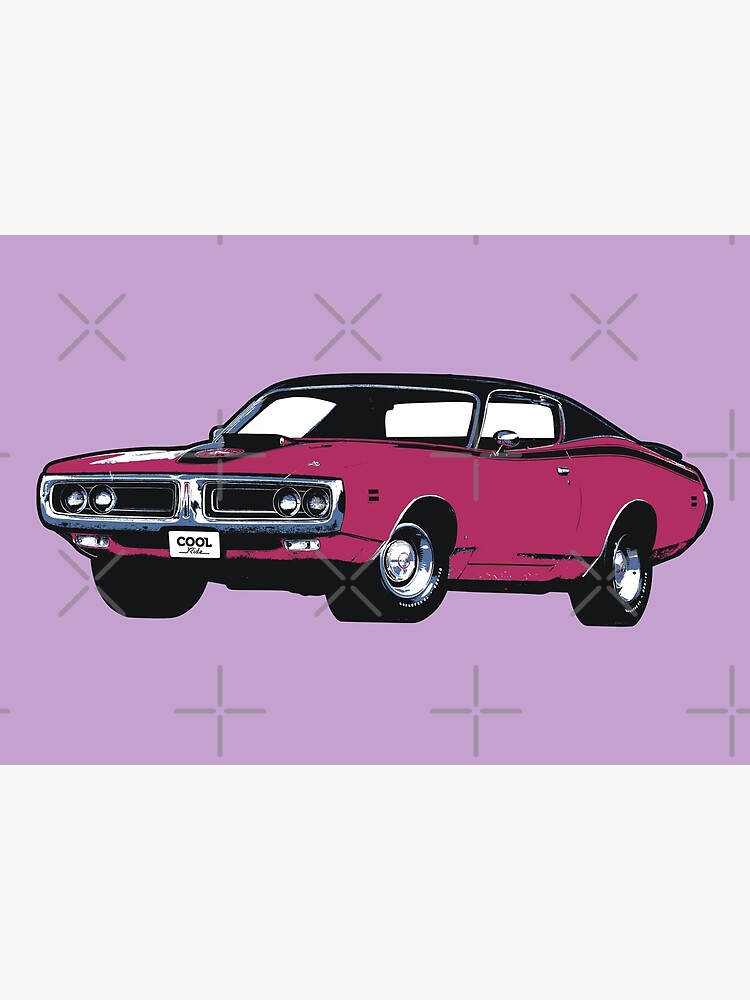 "71 Pink Muscle Car" Poster for Sale by CoolRide | Redbubble