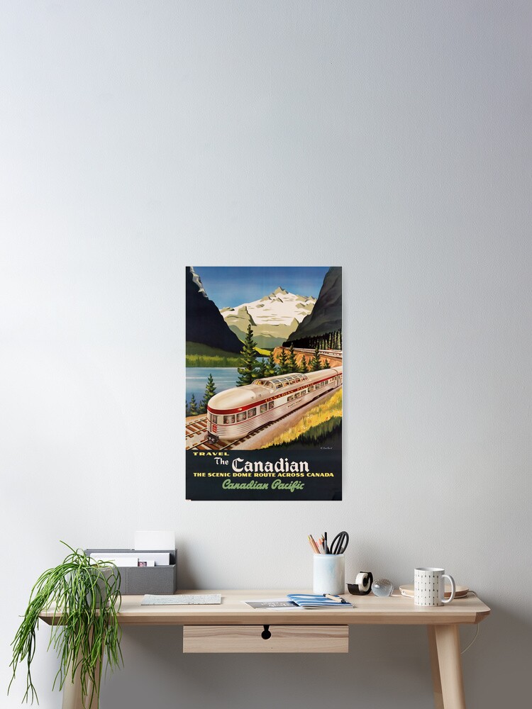 "Travel the Canadian retro poster" Poster by CorasPosters | Redbubble