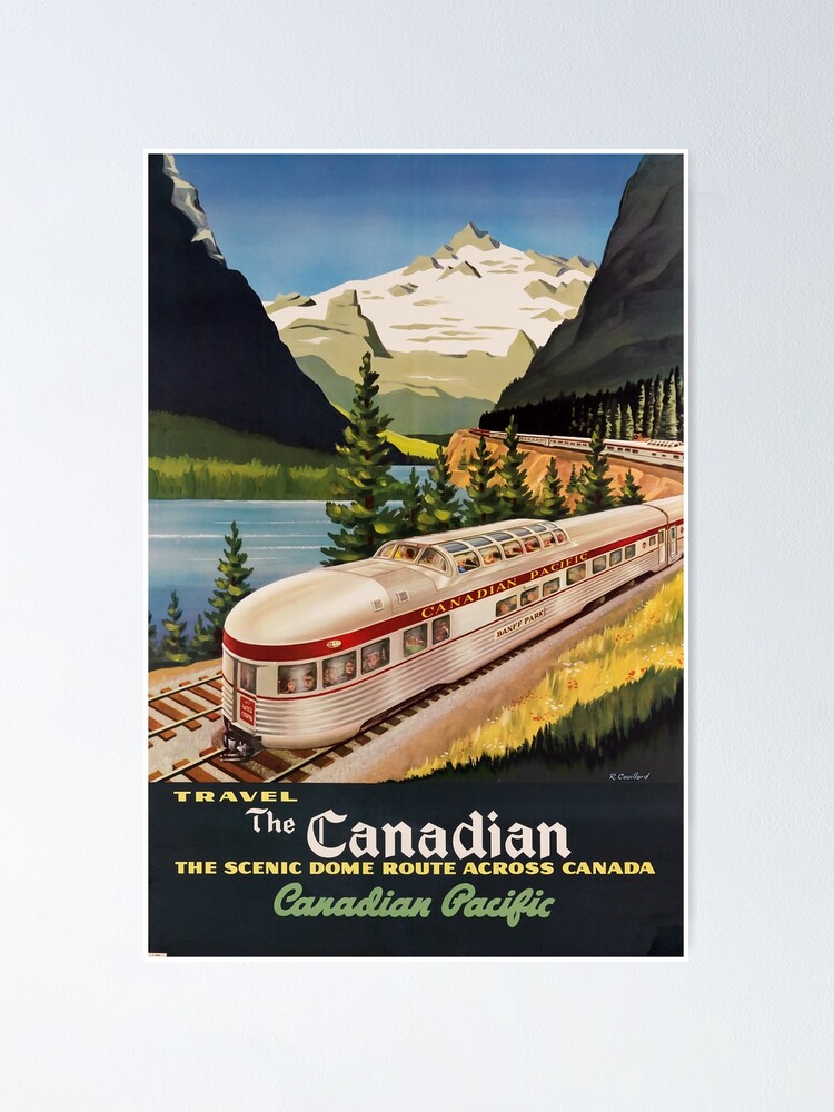 "Travel the Canadian retro poster" Poster by CorasPosters | Redbubble