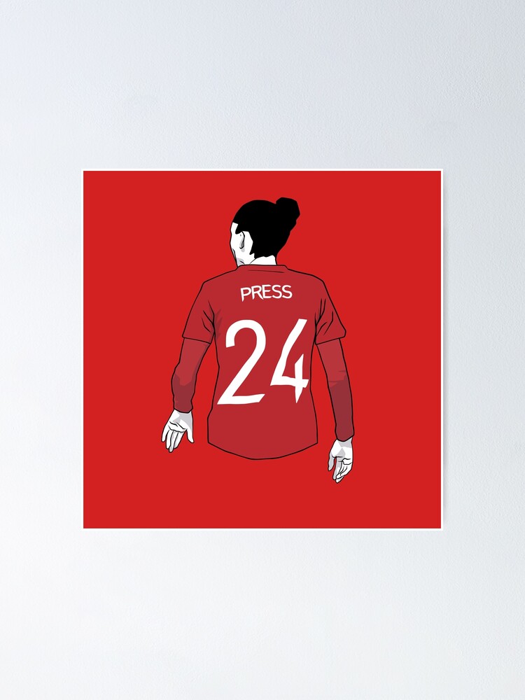 "Christen Press 24 MUWFC" Poster by PiscesVibes | Redbubble