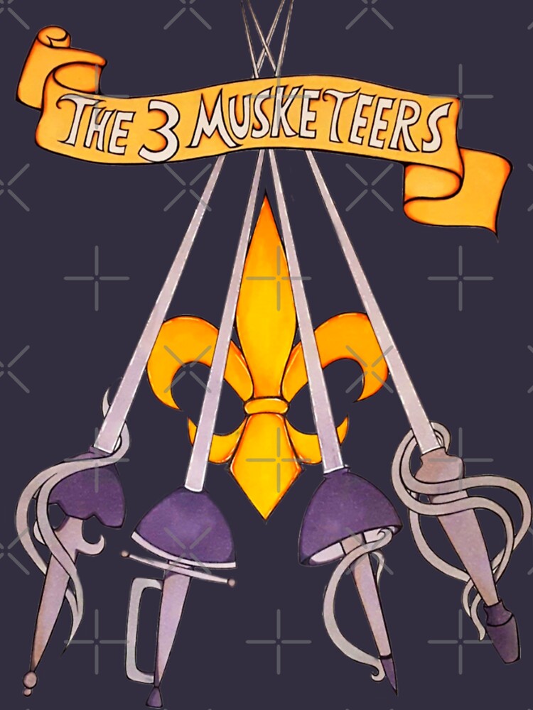 "The 3 Musketeers original design" T-shirt for Sale by AllyandJake3 ...