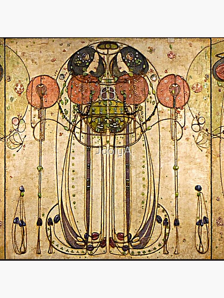 "Jugendstil Charles Mackintosh Der Wassail" Acrylblock von JoolyA ...