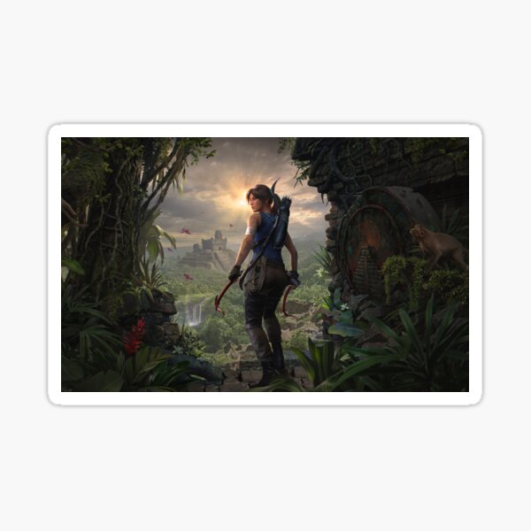 "Lara Croft - Shadow of the Tomb Raider" Sticker by AgentRomanoff ...