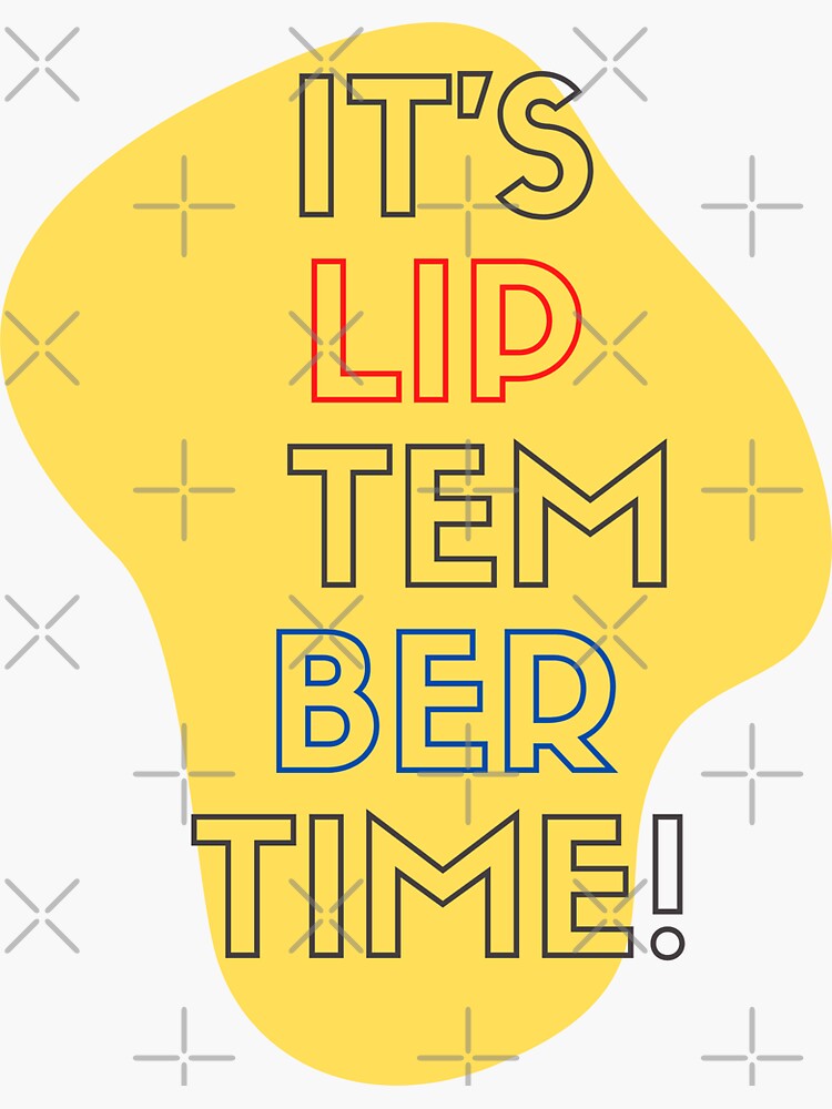 "liptember awareness month" Sticker by MegDeRoyale | Redbubble