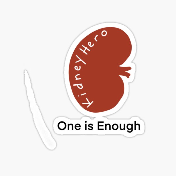 "Kidney hero" Sticker for Sale by mnause | Redbubble